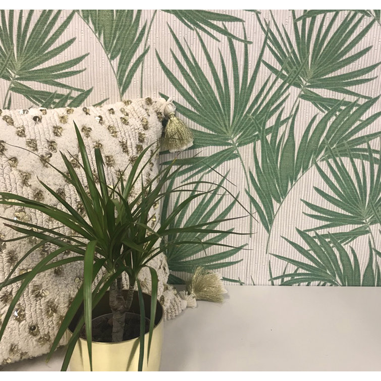 Latitude Run Moncrief 10.05m x 53cm Textured Matt Wallpaper Roll ...