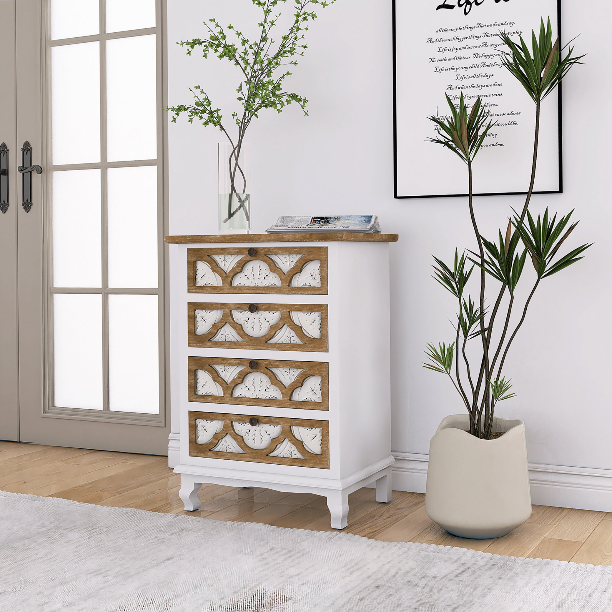 Ophelia & Co. Brooklee Solid Wood Accent Chest & Reviews | Wayfair