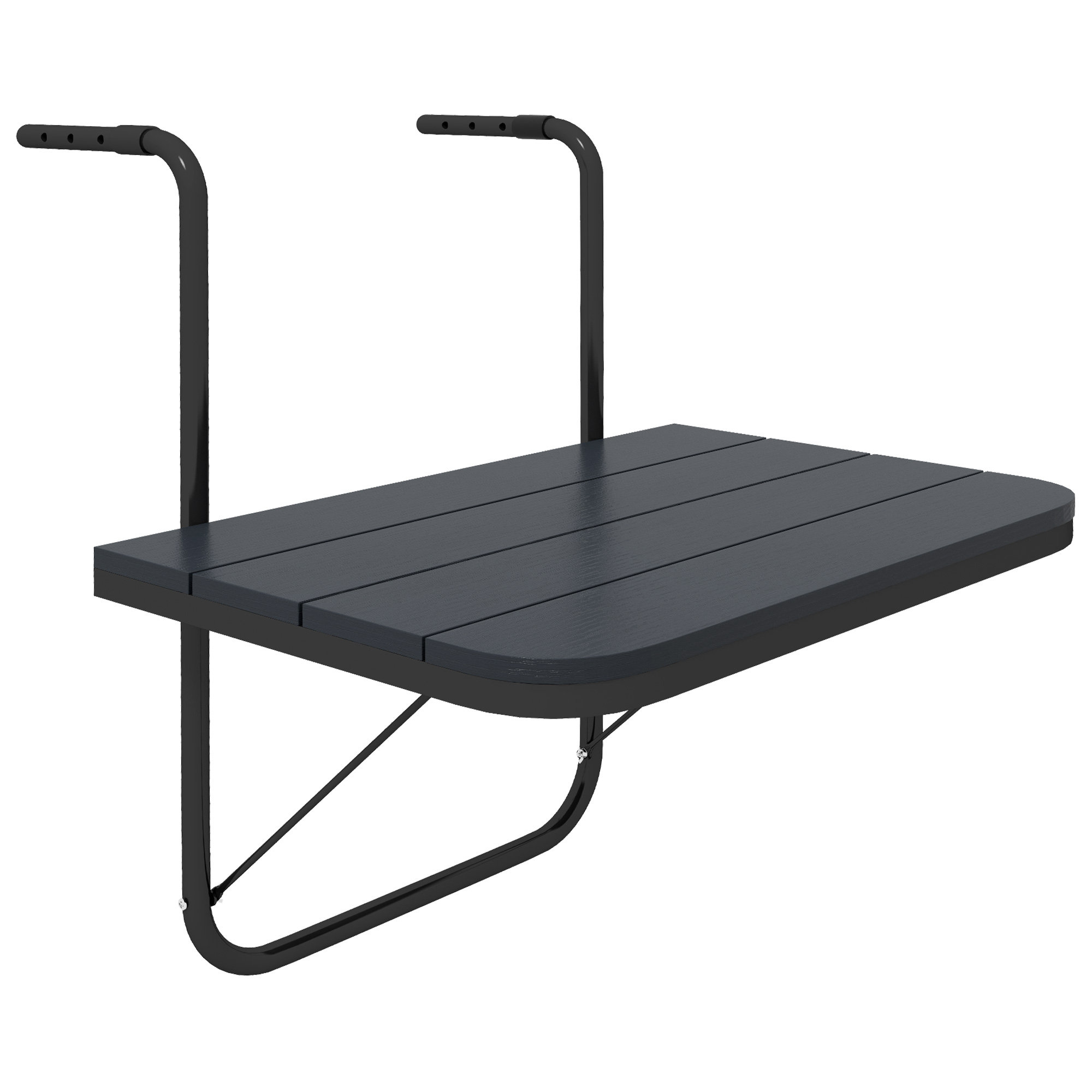 Arlmont & Co. Rislin Folding Plastic Balcony Table | Wayfair