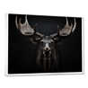 Millwood Pines Black White Moose Majestic Monochrome Black And White ...