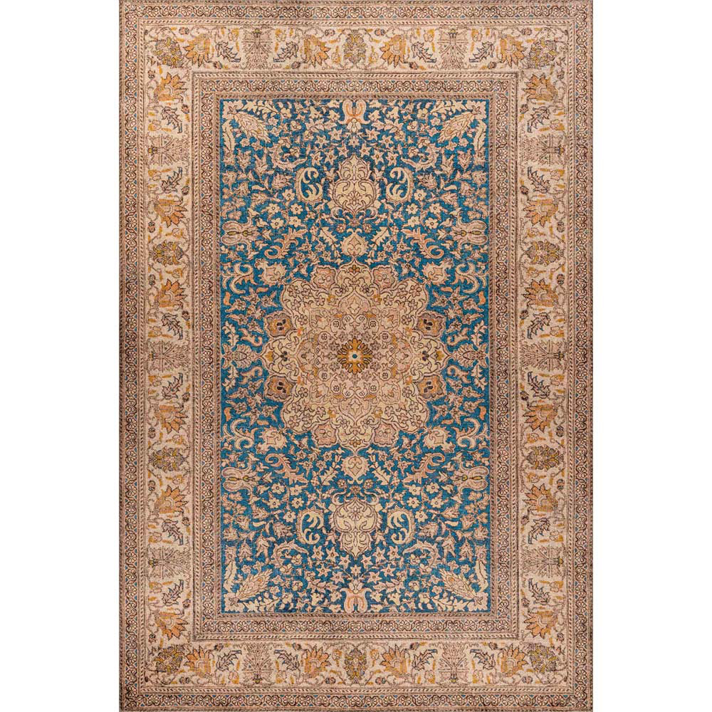 Bungalow Rose Fuga Soft Textured Multicolored Classic Pattern Rug | Wayfair