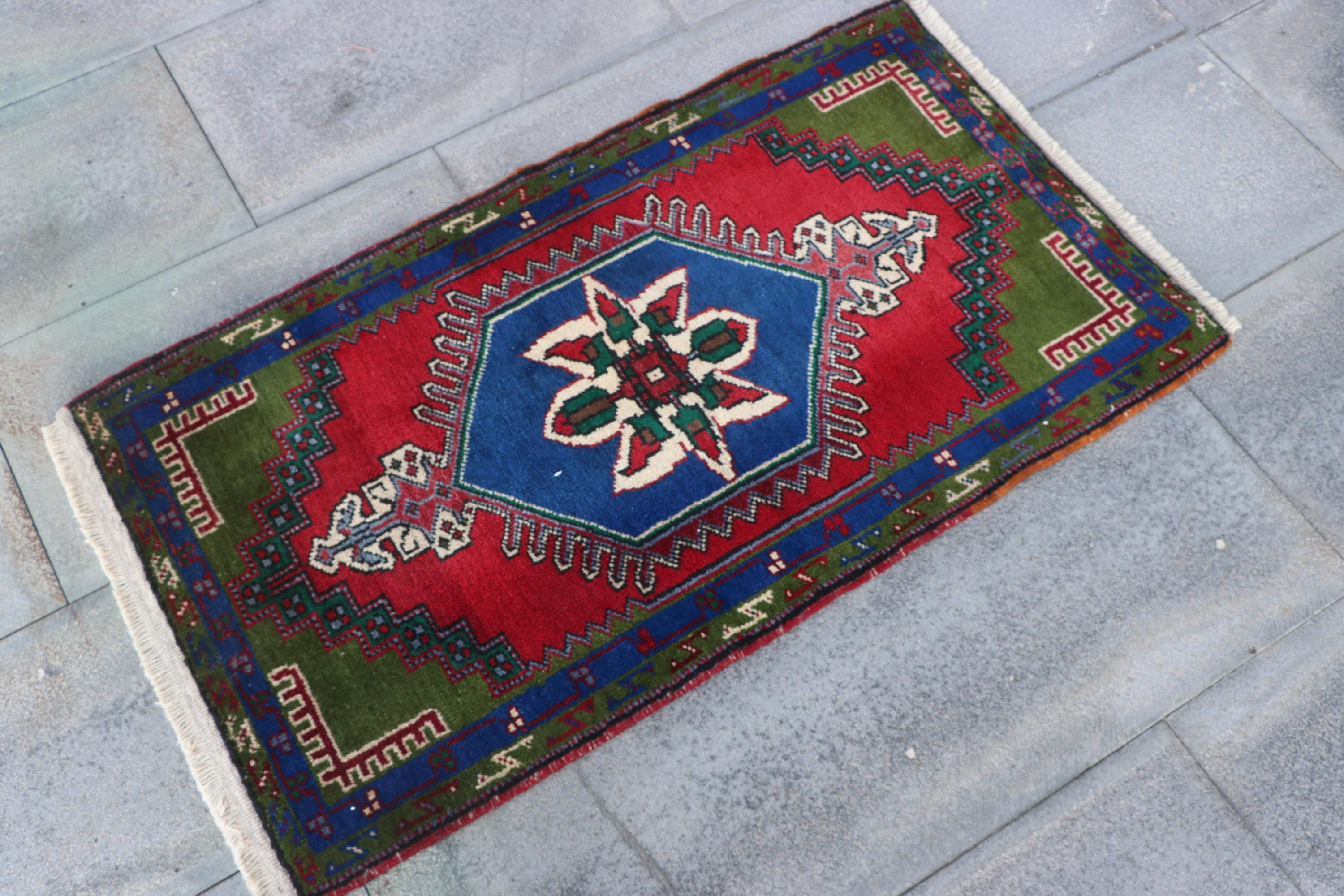 Bloomsbury Market Vintage Green Anatolian Rug: Turkish Small Wool Rug ...