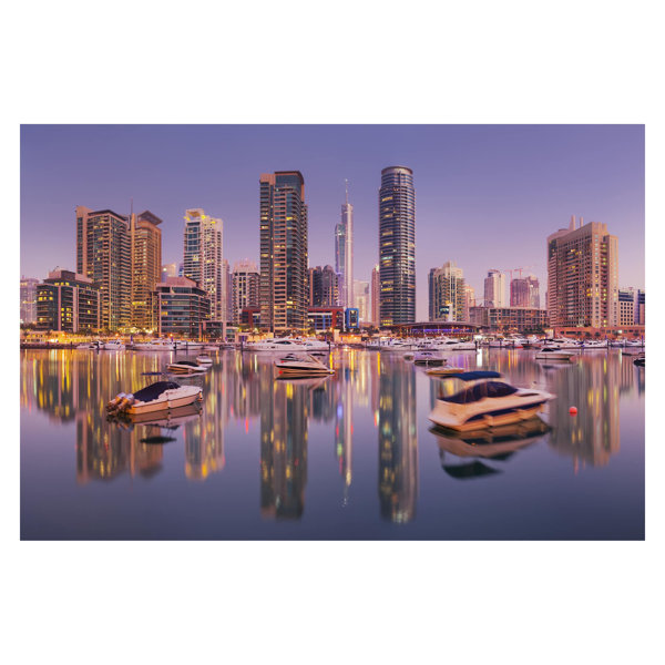 East Urban Home Dubai Skyline and Marina 1.9m x 2.88m Textured Matt ...