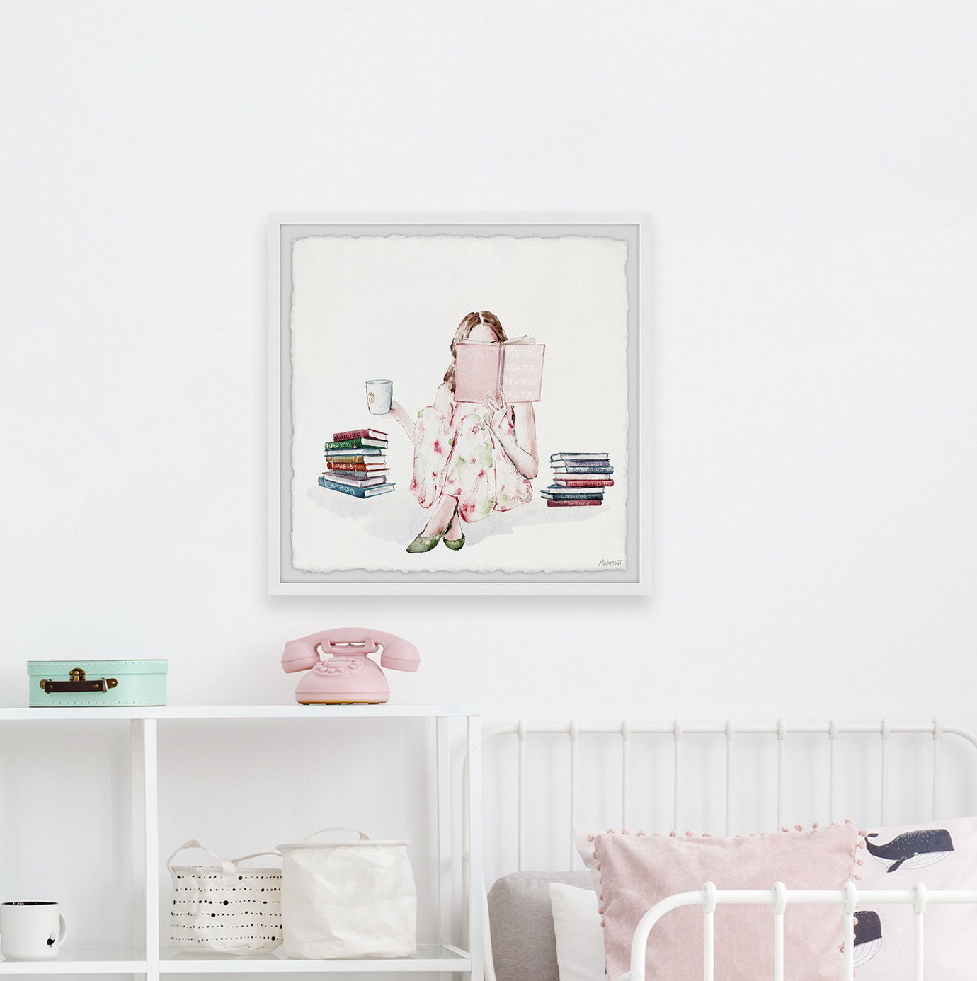 17 Stories 'Beauty in Reading' - Picture Frame Painting Print on Paper ...