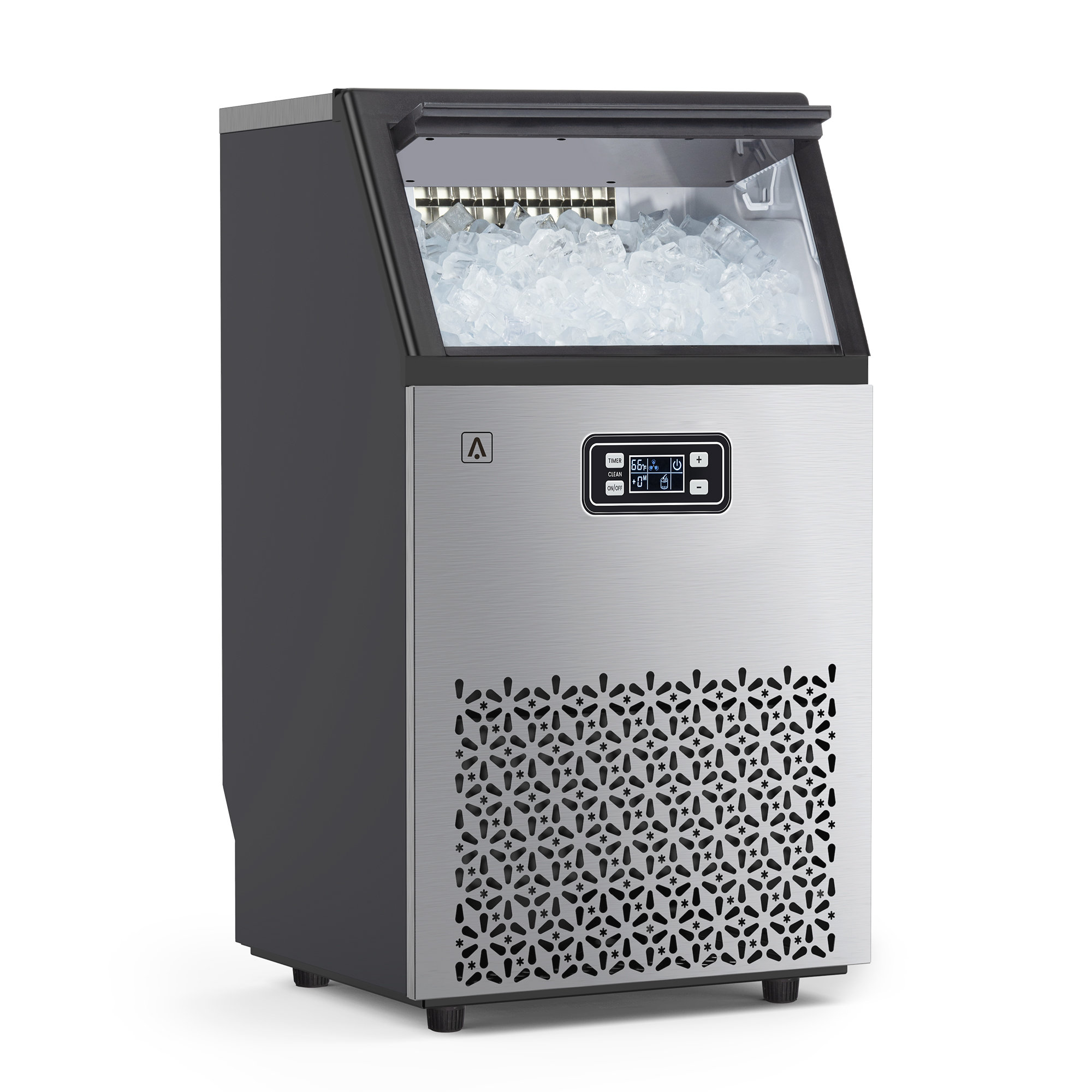 Yesurprise Ice Maker Machine 33Lbs Ice Storage Capacity 150Lbs/24H ...