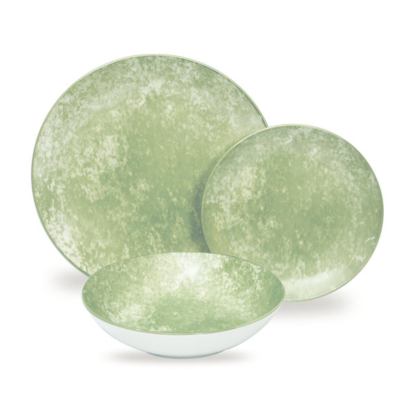 Godinger Silver Art Co Wingate Porcelain 12 Piece Dinnerware Set ...