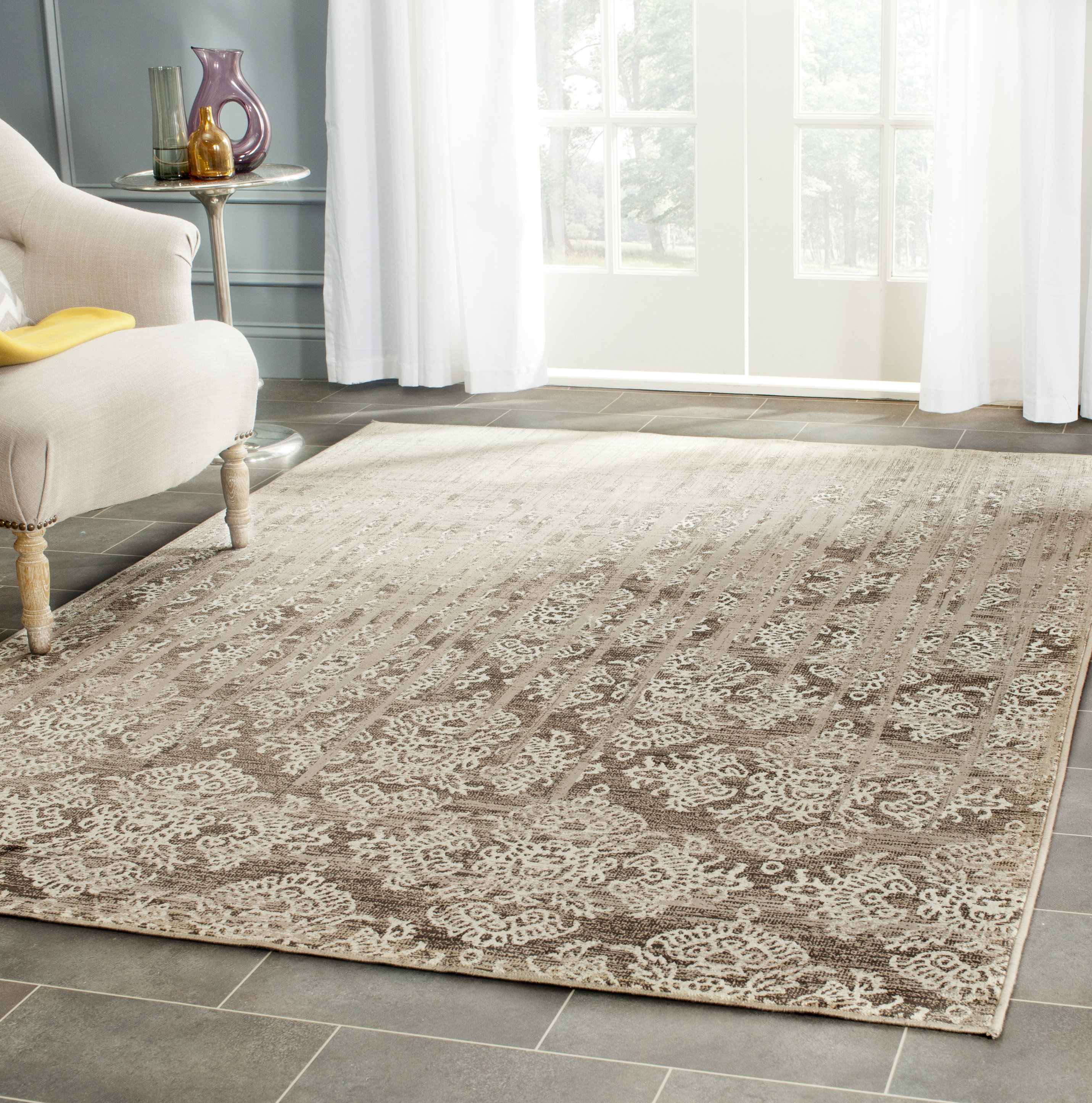 Fleur De Lis Living Priebe Performance Geometric Rug & Reviews | Wayfair