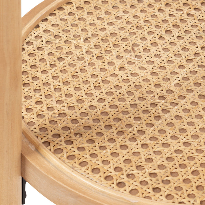 Bay Isle Home™ Tiered Round Rattan Side Table | Wayfair