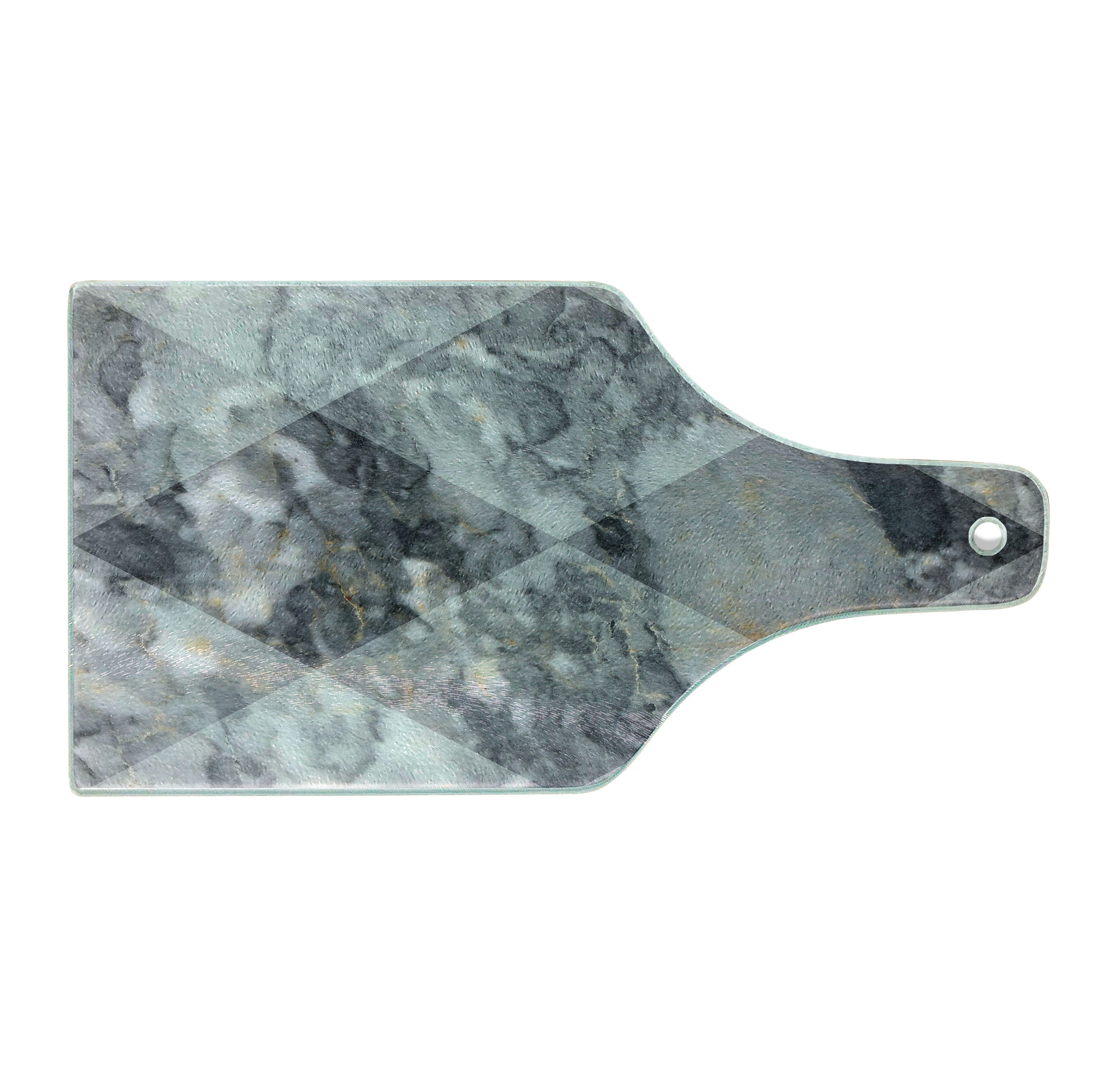 Ambesonne Abstract Tempered Glass Cutting Board Geometric Grunge Facet ...