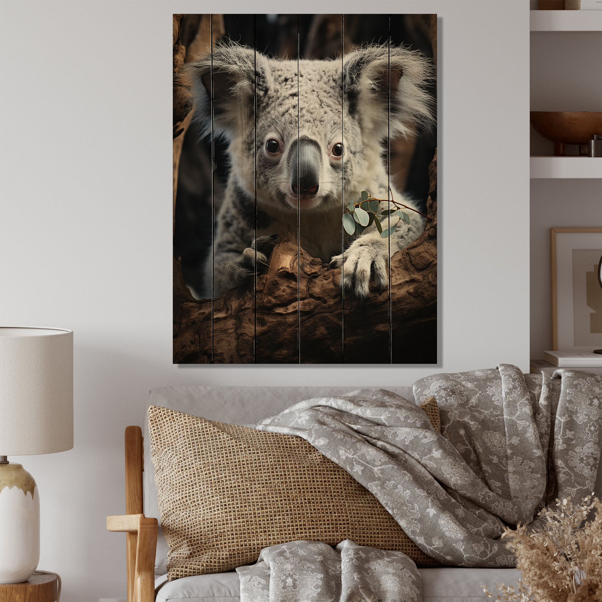 Loon Peak® Koala Portrait II On Wood Print | Wayfair