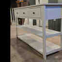 Lark Manor™ Nibbi 47" Console Table with Wood Frame and Legs, 3 Drawers ...