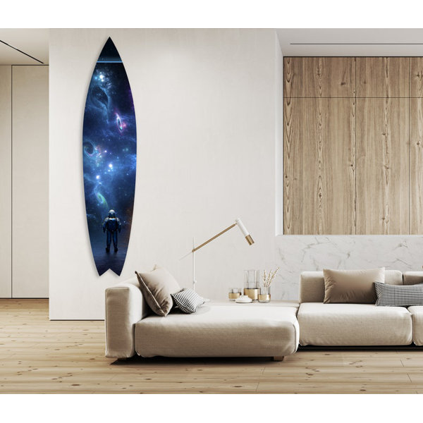 UniQstiQ Space Acrylic Surfboard Wall Art | Wayfair