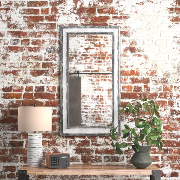 Steelside™ Fraiser Industrial Wall Mirror & Reviews | Wayfair