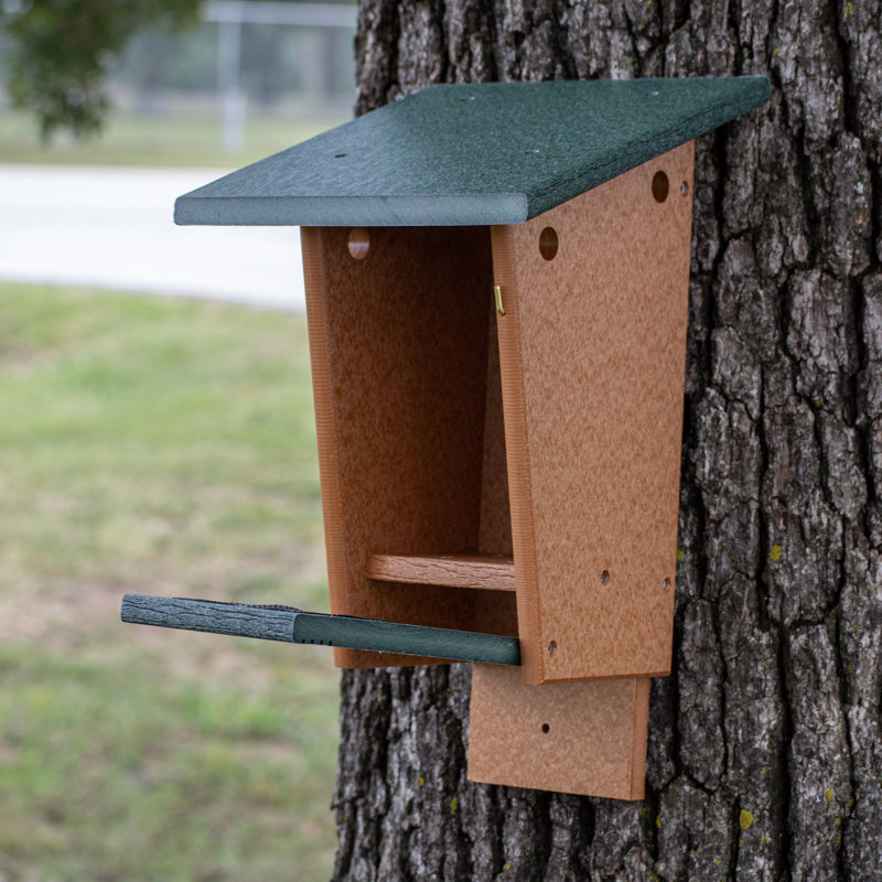 Outdoor Leisure Products 14'' H x 8'' W x 8'' D Post Birdhouse | Wayfair
