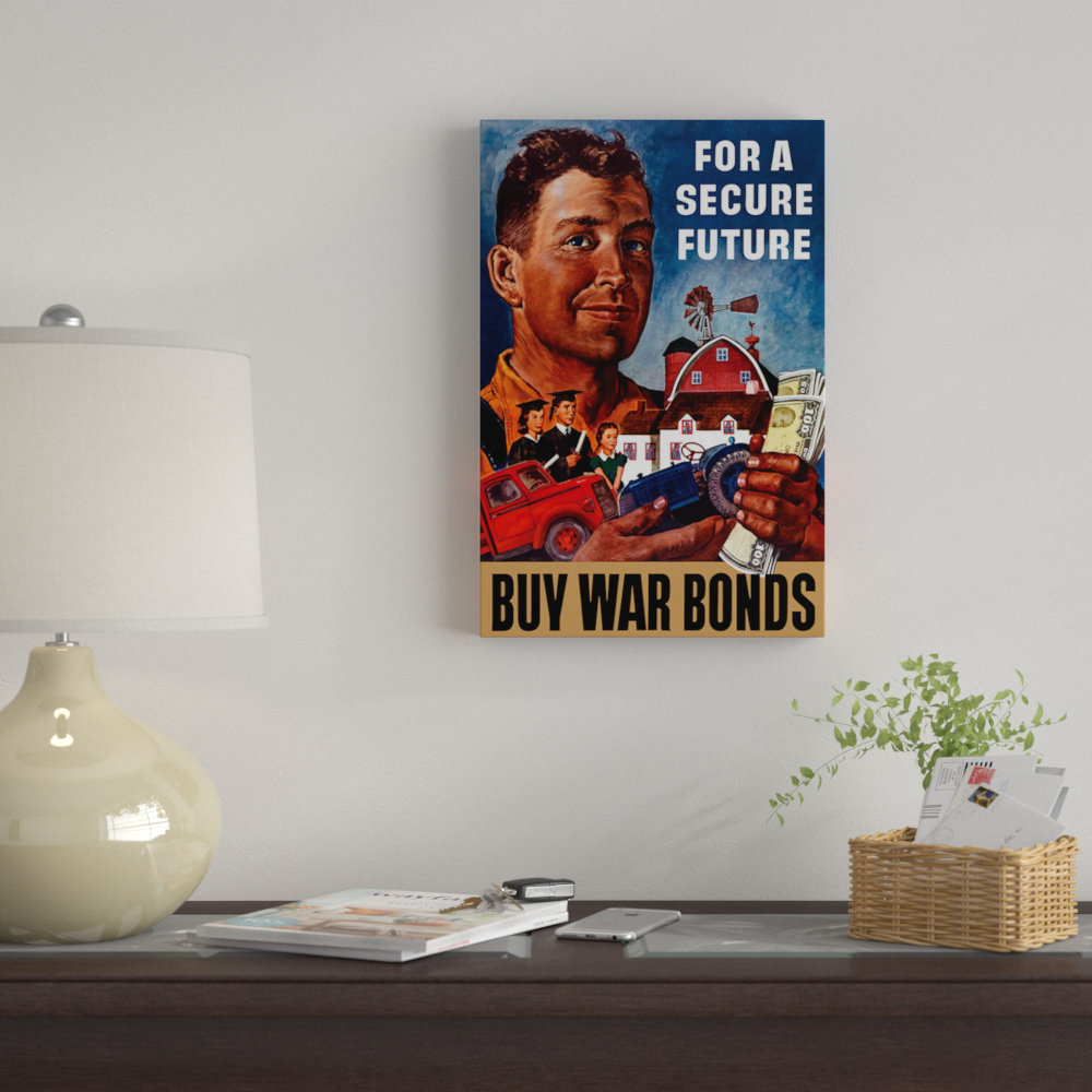 East Urban Home 'WWII Propaganda Poster of a Farmer Holding His Future ...