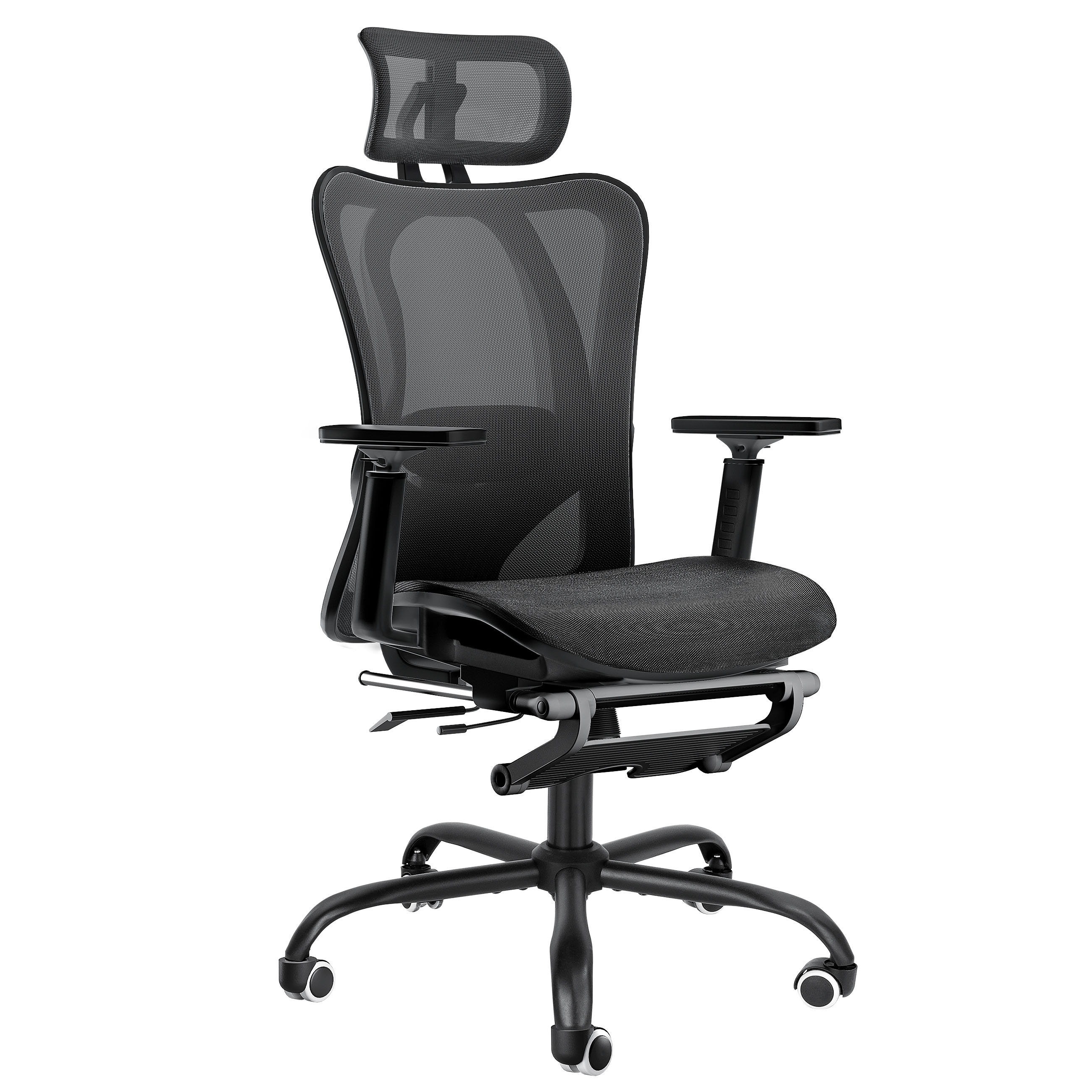 Inbox Zero Ergonomic Breathable Mesh Office Chair with Headrest and ...