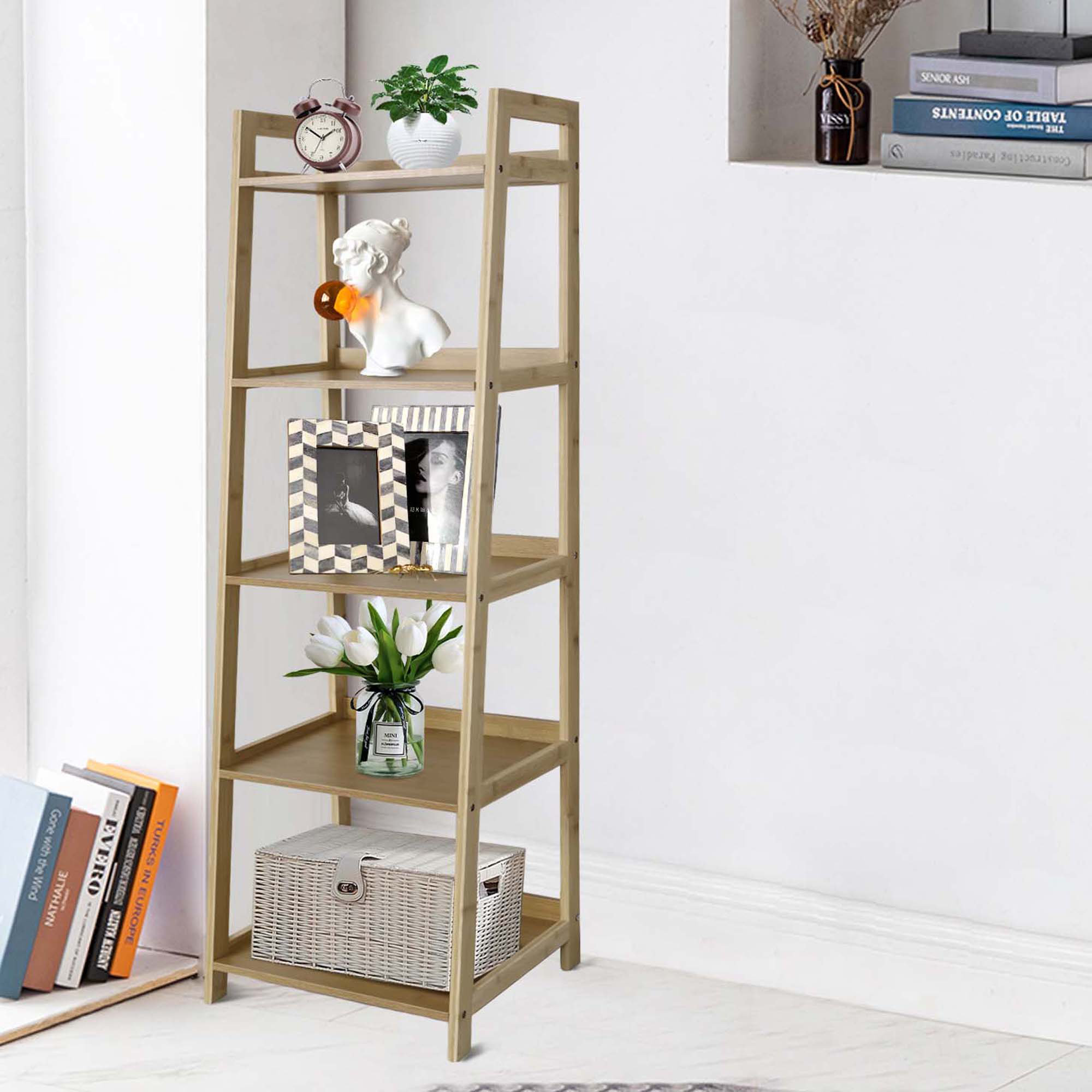 Ebern Designs Cantin Ladder Bookcase & Reviews | Wayfair