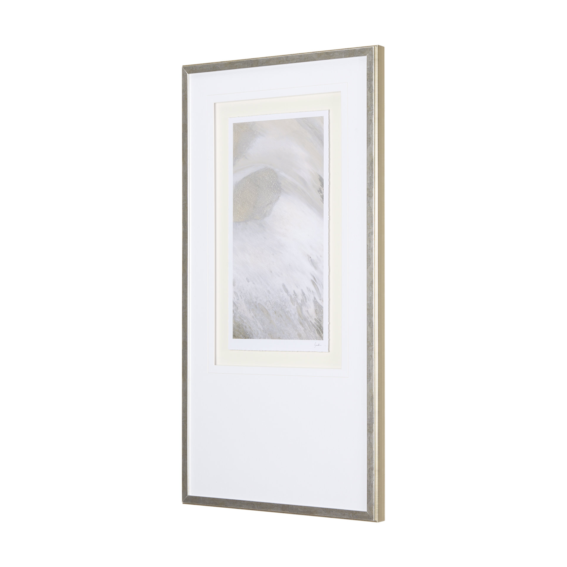 Orren Ellis Sandy Waves IV a Hand Embelished Textured Framed Art Print ...