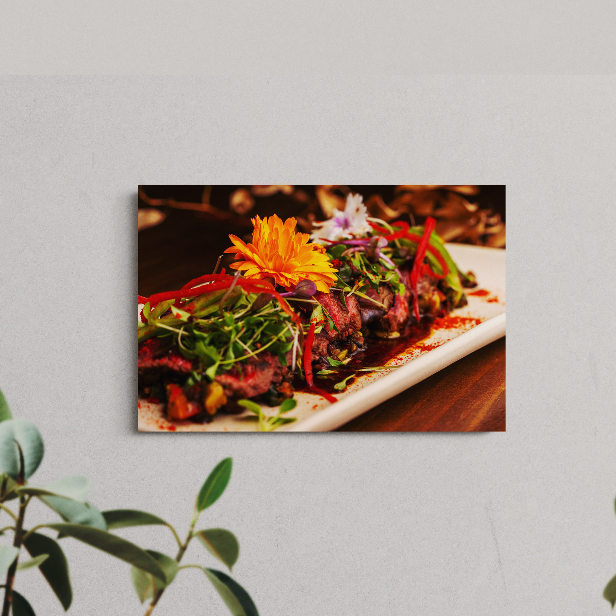 Ebern Designs Gourmet Meat Platter with Vegetables for Culinary Decor ...