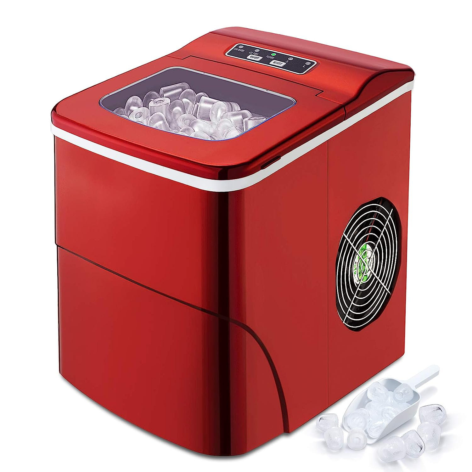 Antarctic Star Ice Makers Countertop, 9 Cubes In 6 Mins, 26lbs/24hrs ...