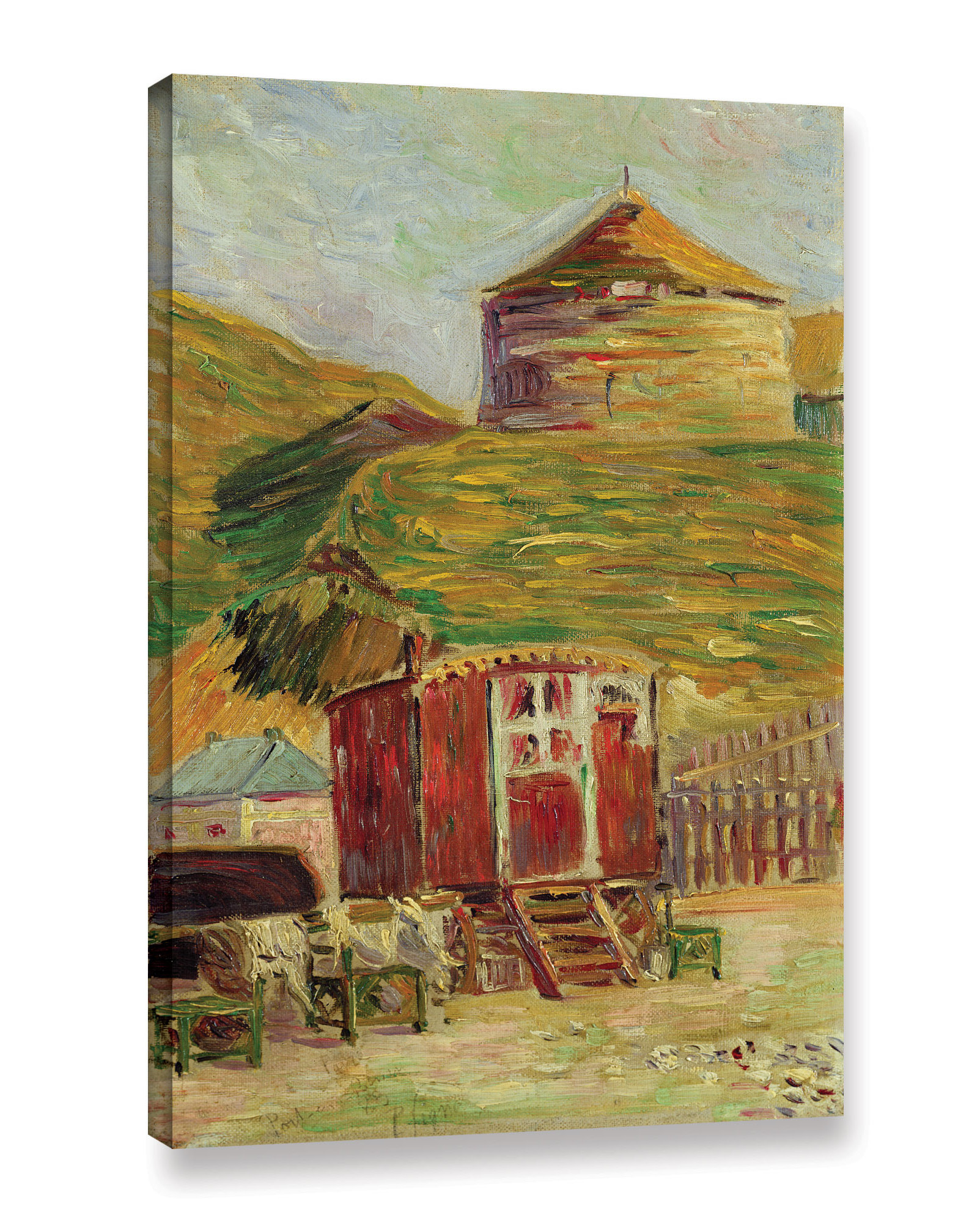 Vault W Artwork 'Gypsies at Port-en-Bessin, 1883' by Paul Signac Framed ...