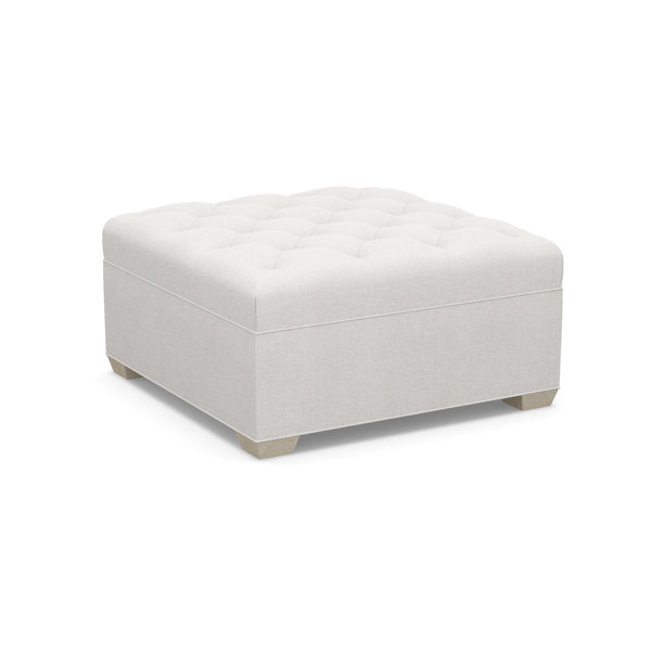 Paul Robert 36" Wide Tufted Square Cocktail Ottoman | Perigold