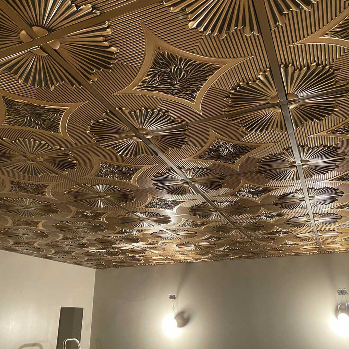 FromPlainToBeautifulInHours Sunset Boulevard 2 ft. x 2 ft. PVC Lay-in ...