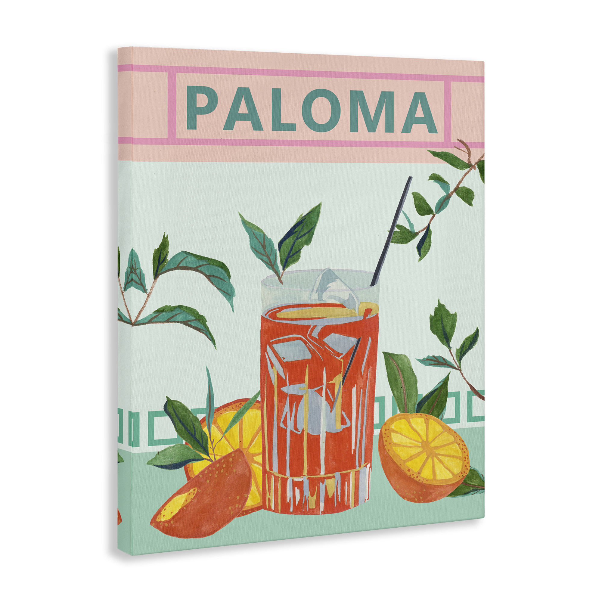 Dakota Fields Paloma Tropical Cocktail Canvas Wall Art by Melissa Wang ...