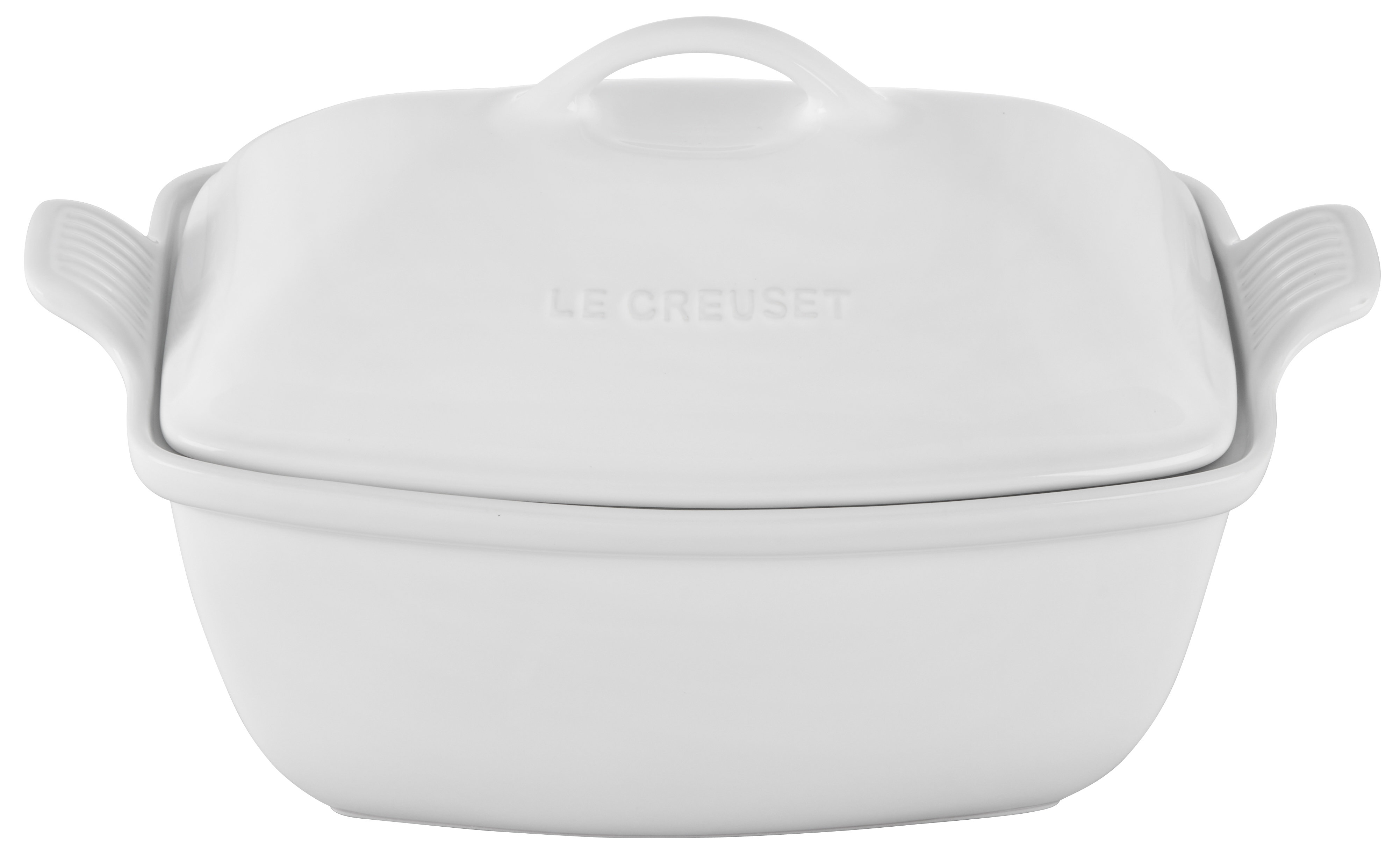 Le Creuset Heritage Stoneware 4.5 Qt Deep Baker with Lid & Reviews ...