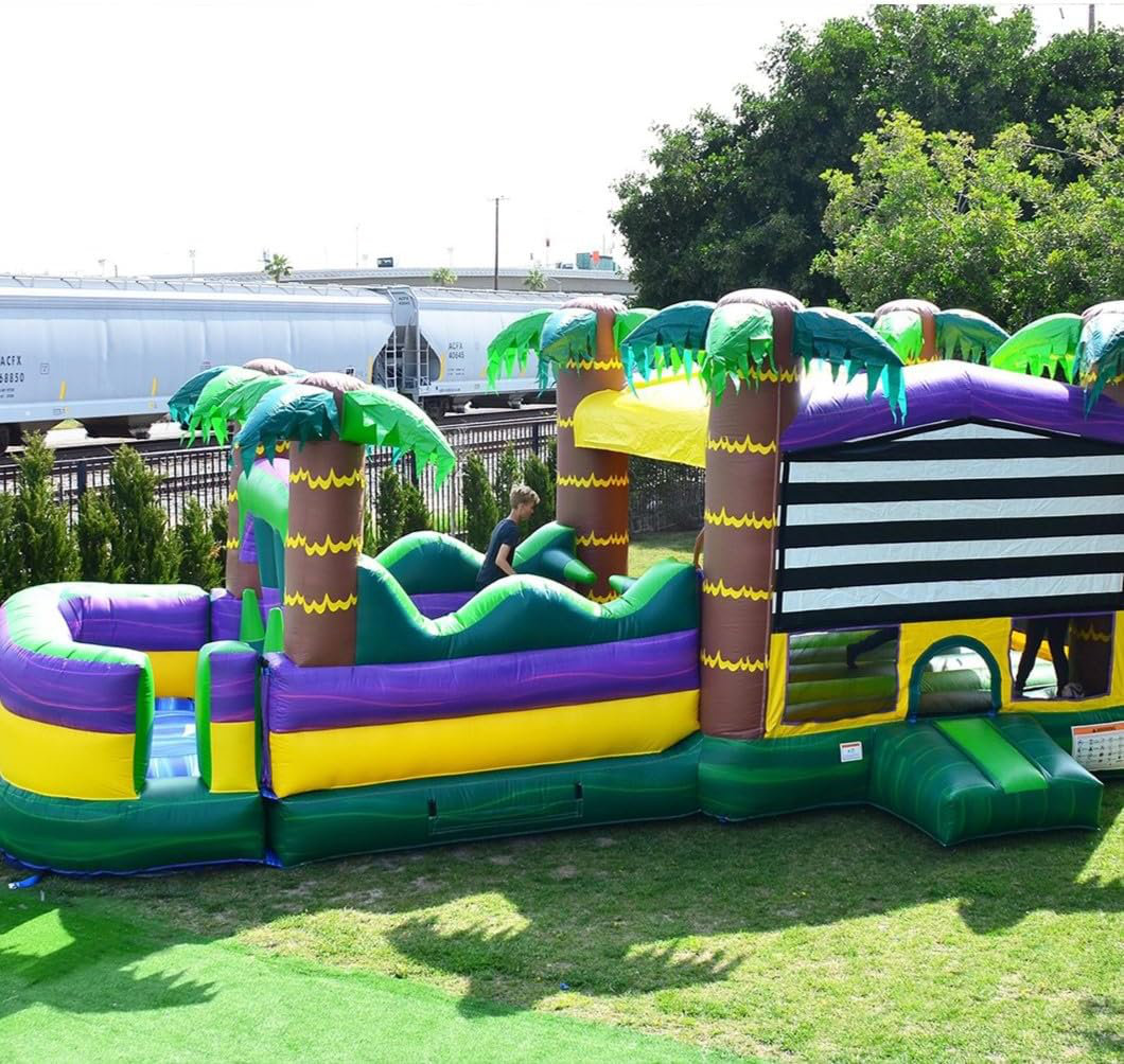 JumpOrange Commercial Grade Bounce House Obstacle Course (with Blower ...