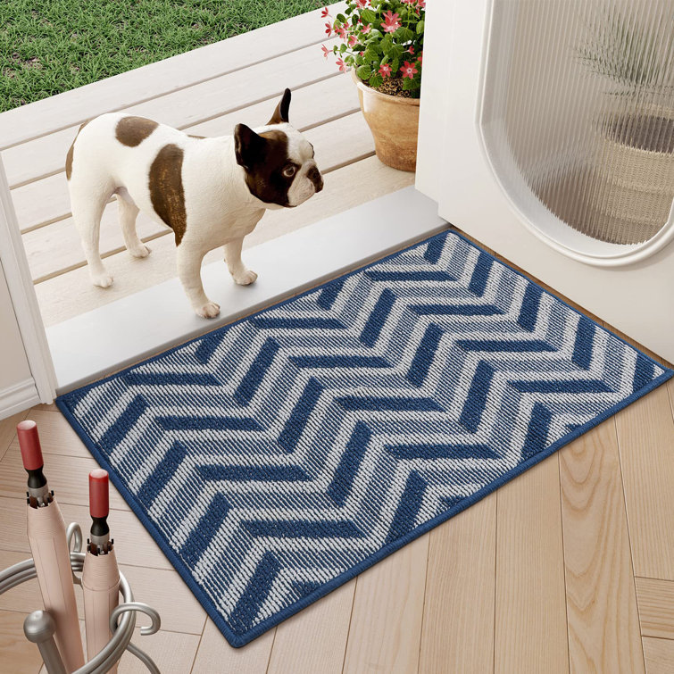 George Oliver Non-Slip Geometric Outdoor Doormat & Reviews | Wayfair