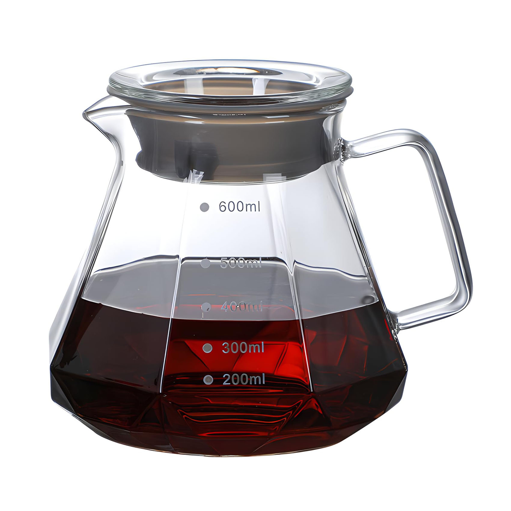 Stack man Glass Coffee Server For Drip Coffee Maker,Diamond Fashion ...