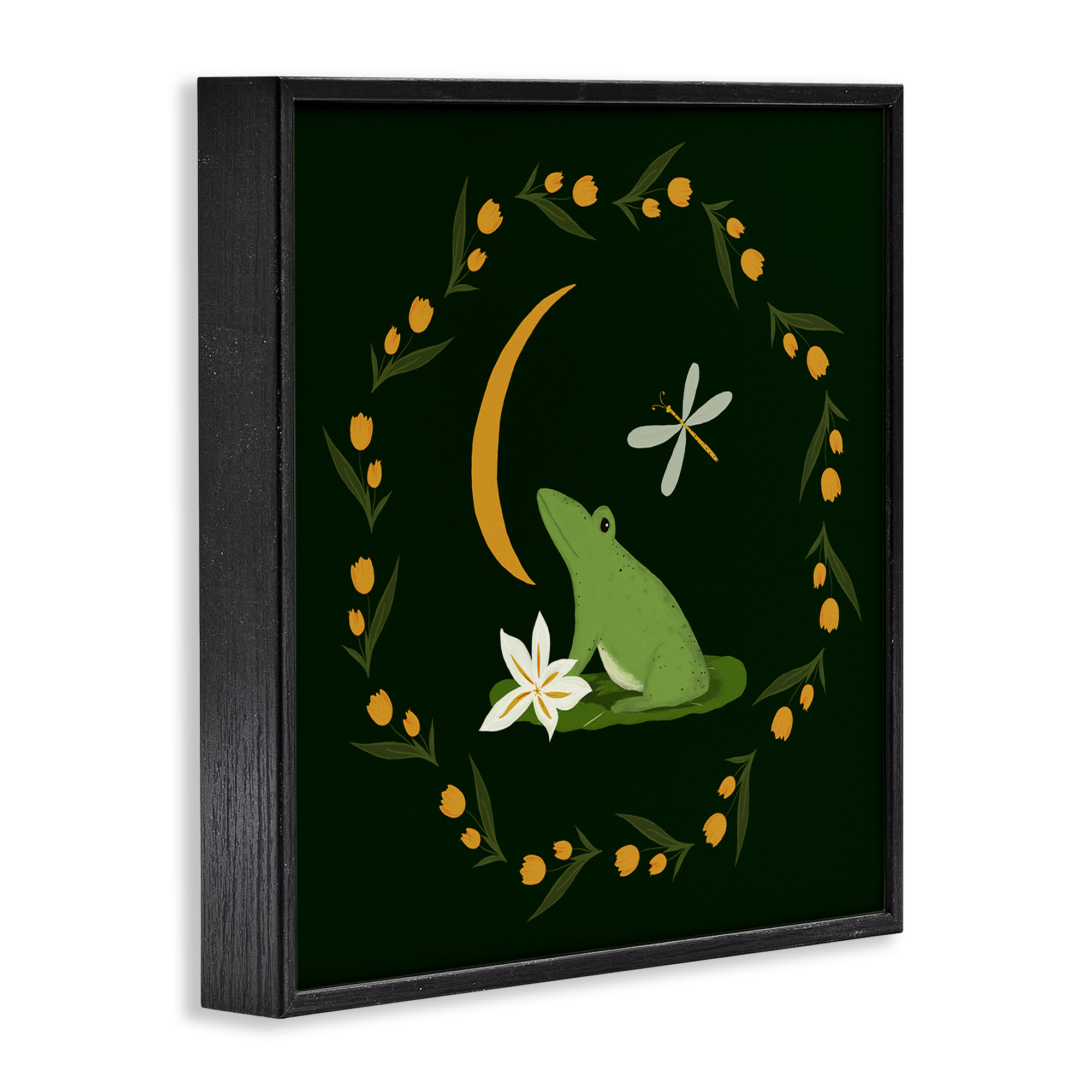 Dakota Fields Frog & Moon Garland Giclee Art by Michelle Ingari Designs ...