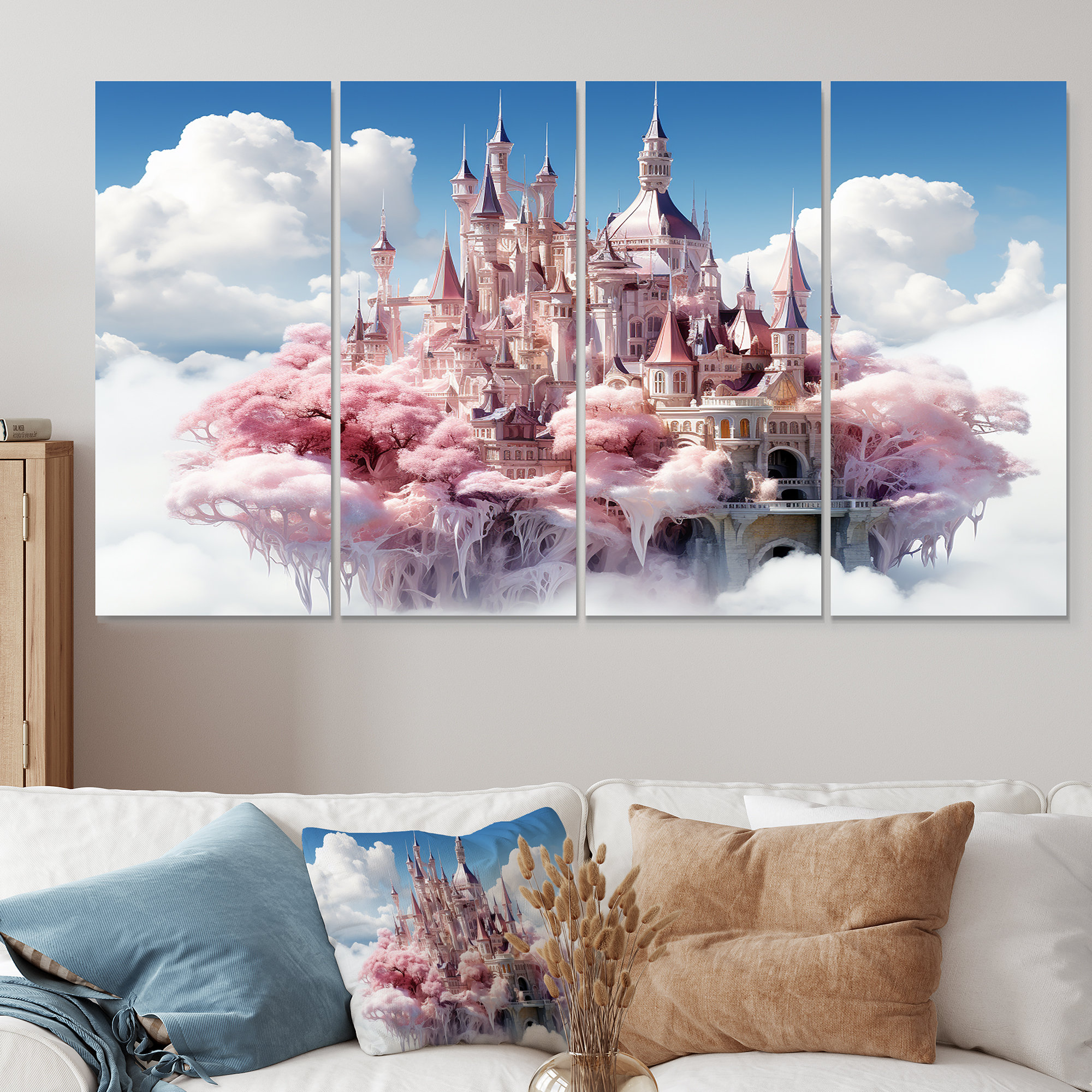 House of Hampton® Fantasy Castle Floating Islands - Fantasy 4 Piece ...