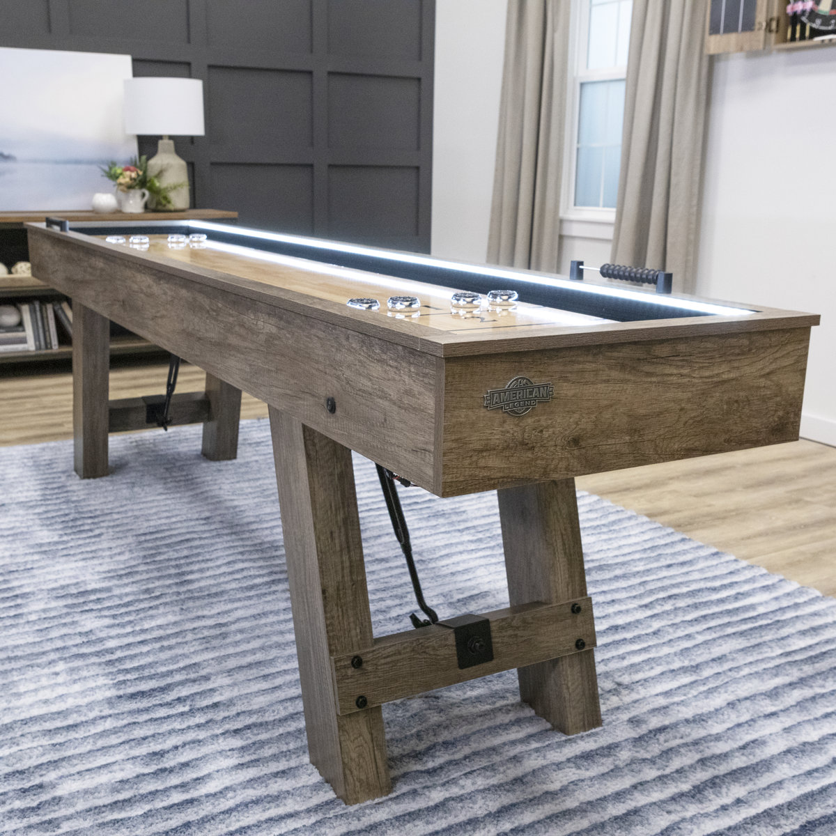 American Legend Brookdale American Legend LED 9' Shuffleboard Table ...
