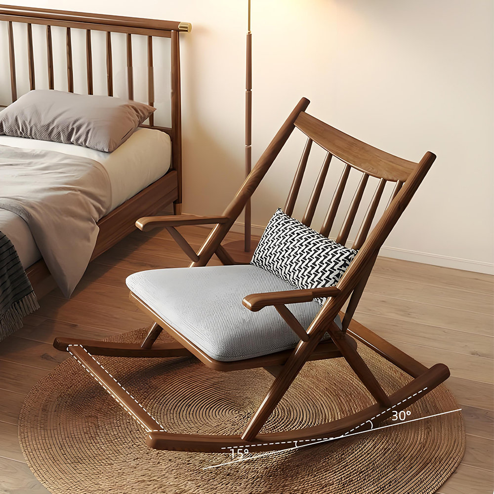 ChairVogue Home Leisure Single Solid Wood Rocking Chair Rocking Chair ...