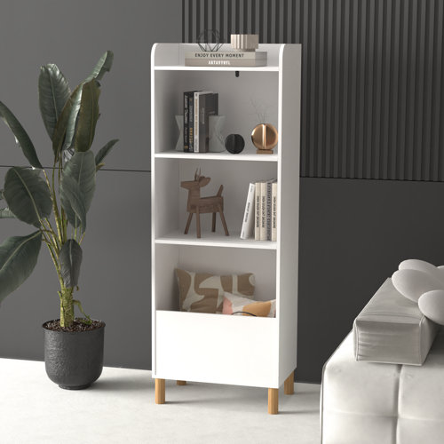 Winston Porter Evrett 51.18'' H x 18.5'' W Bookcase | Wayfair