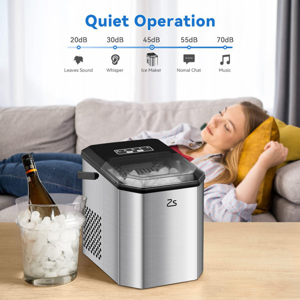 Homhougo 40 Lb. Daily Production Cube Ice Freestanding Ice Maker | Wayfair