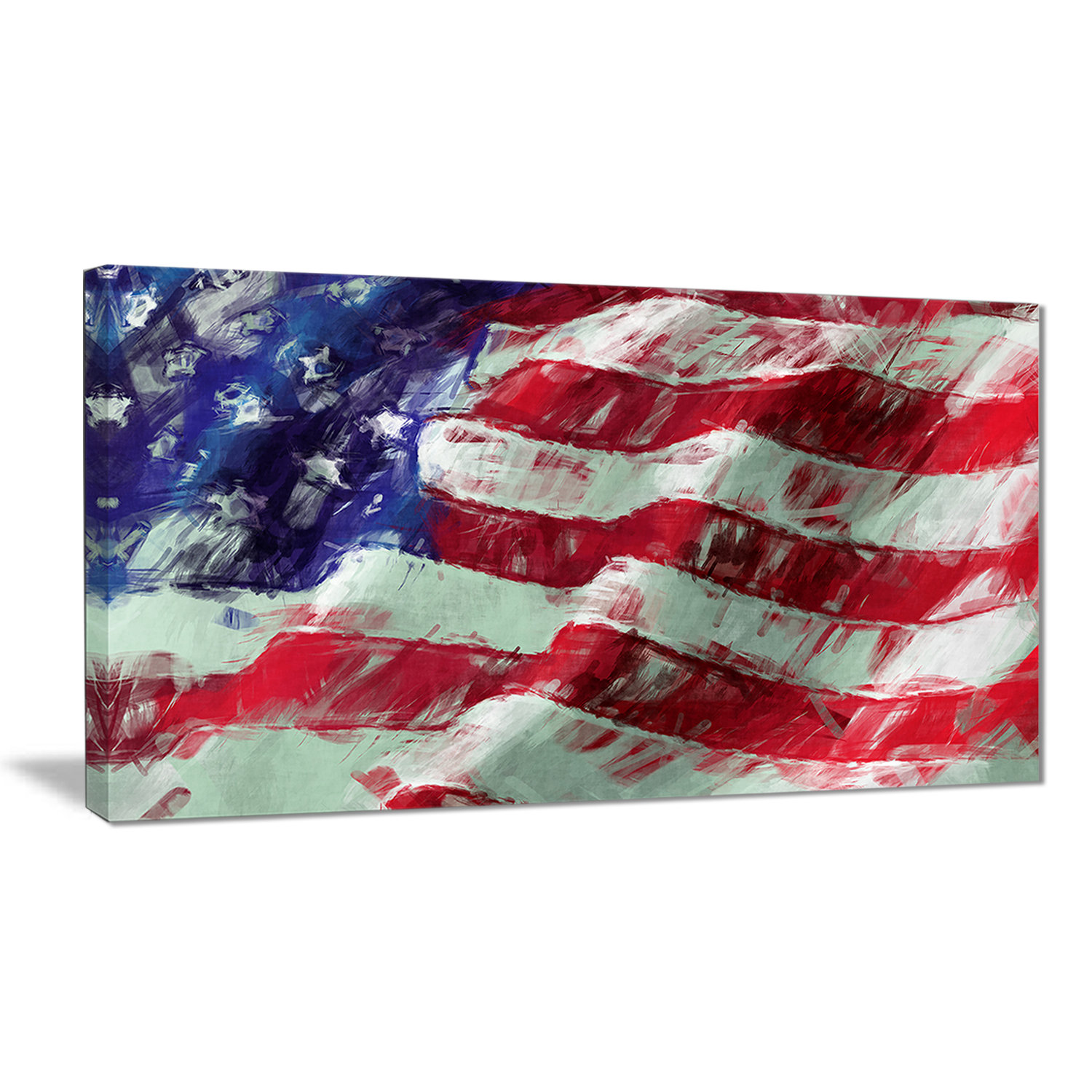 East Urban Home USA Flag Abstract Art - Flag Print - Wayfair Canada