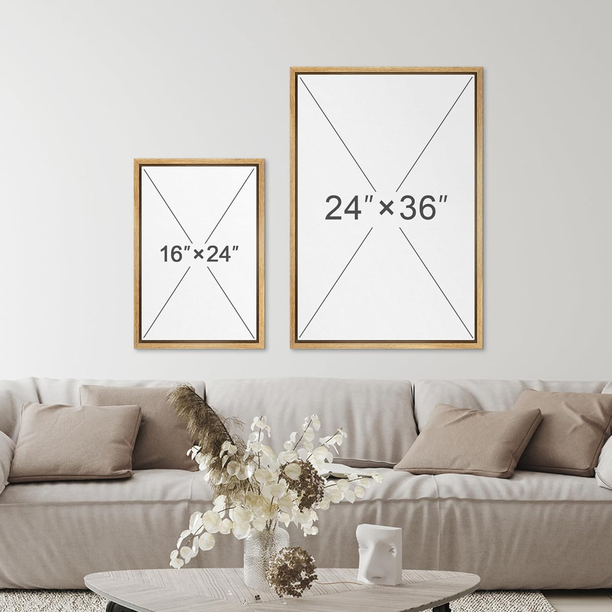 IDEA4WALL Geometric Western Shape Western Decor Diamond Polygon Collage ...