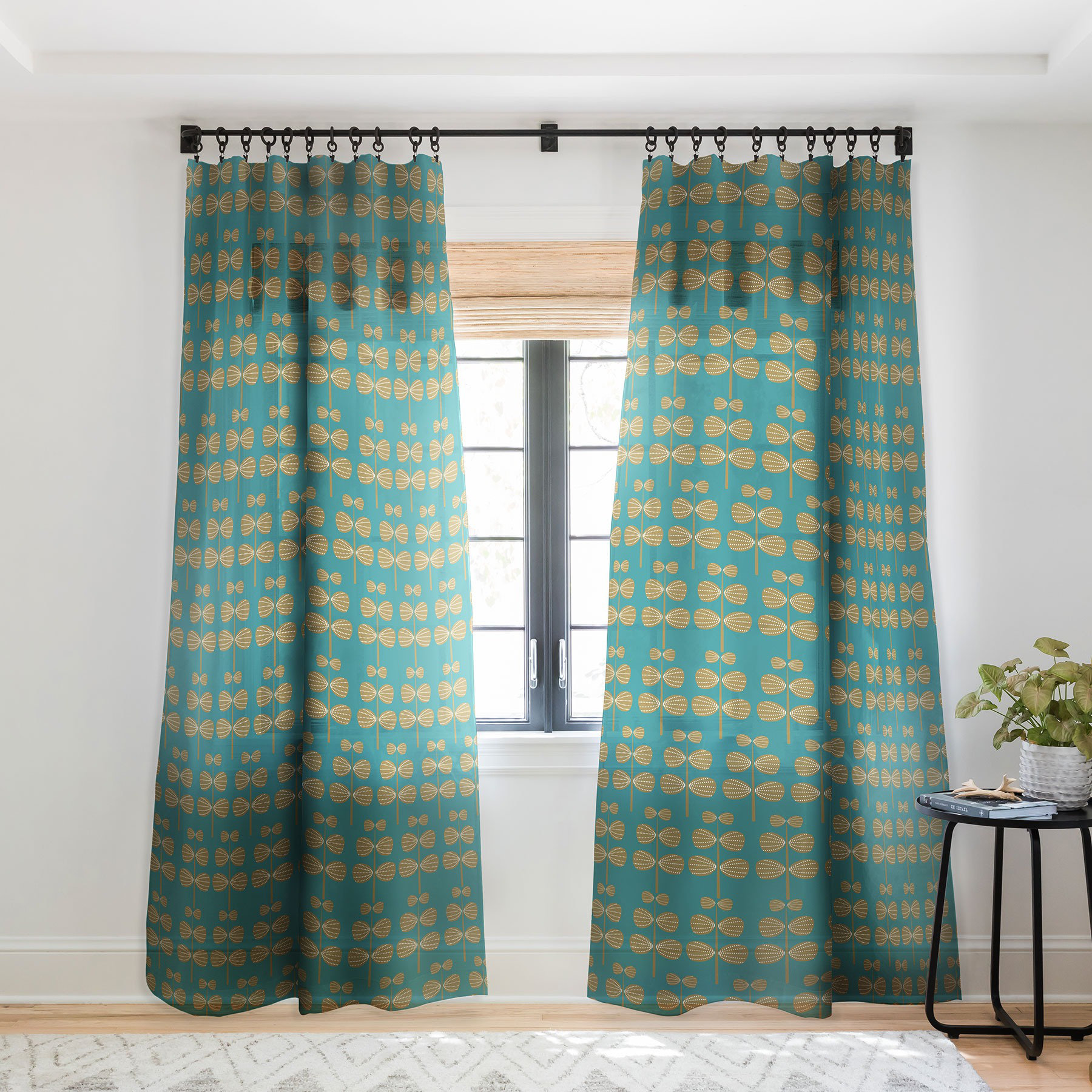 East Urban Home Mirimo Aromatica 1pc Sheer Window Curtain Panel | Wayfair