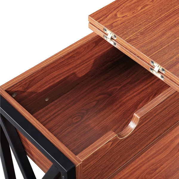 Latitude Run® Flip Top End Table with Storage | Wayfair