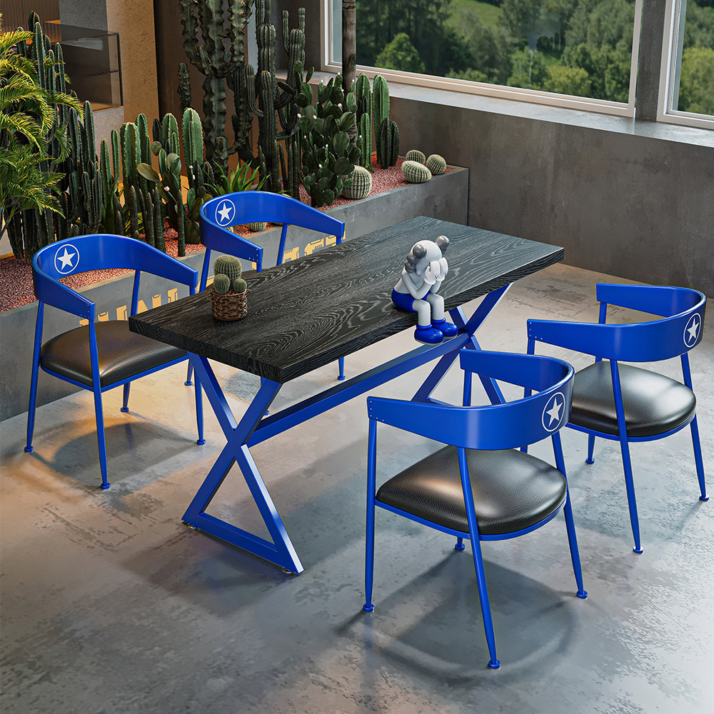 17 Stories Maggee Rectangular 27.56'' L x 47.24'' W Dining Set | Wayfair