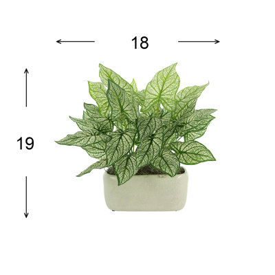 Creative Displays, Inc. Nature's Elegance Faux Elephant Ear Plant in ...