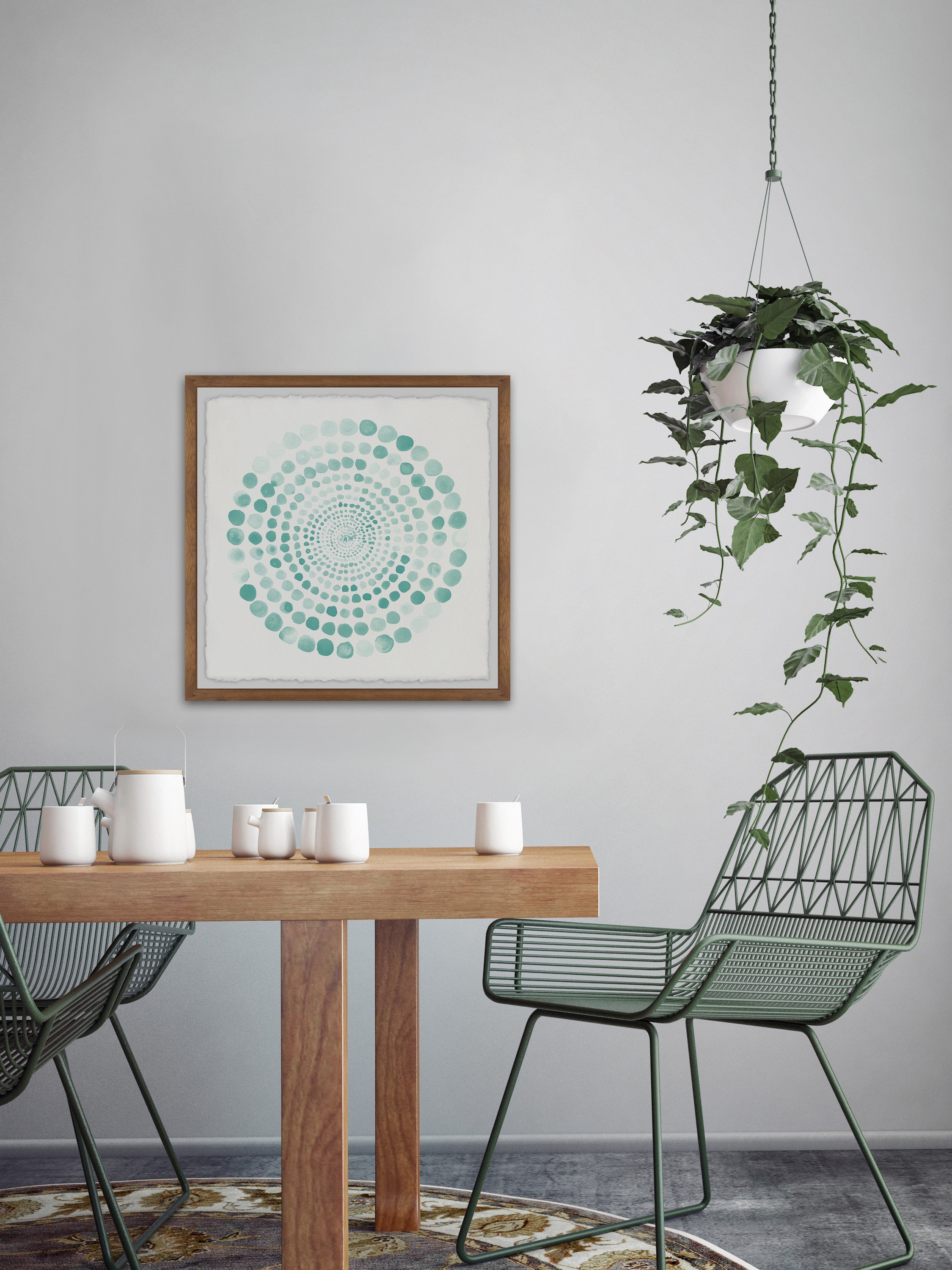 Dakota Fields 'Blue Paradox' Framed Print | Wayfair