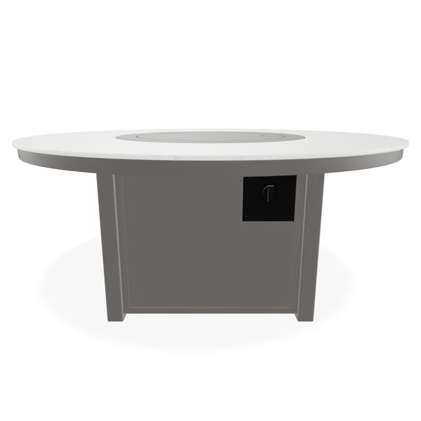 Telescope Casual 54" Round Origins Fire Table with Fire Glass and ...
