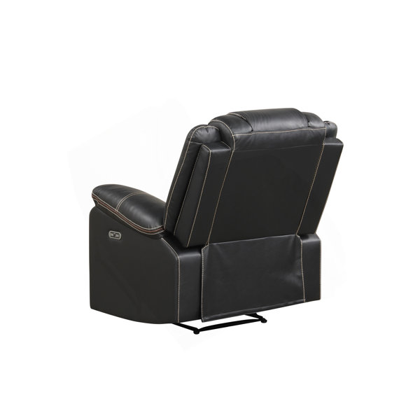 Latitude Run® Challenger Modern Contemporary LED Power Recliner Chair ...