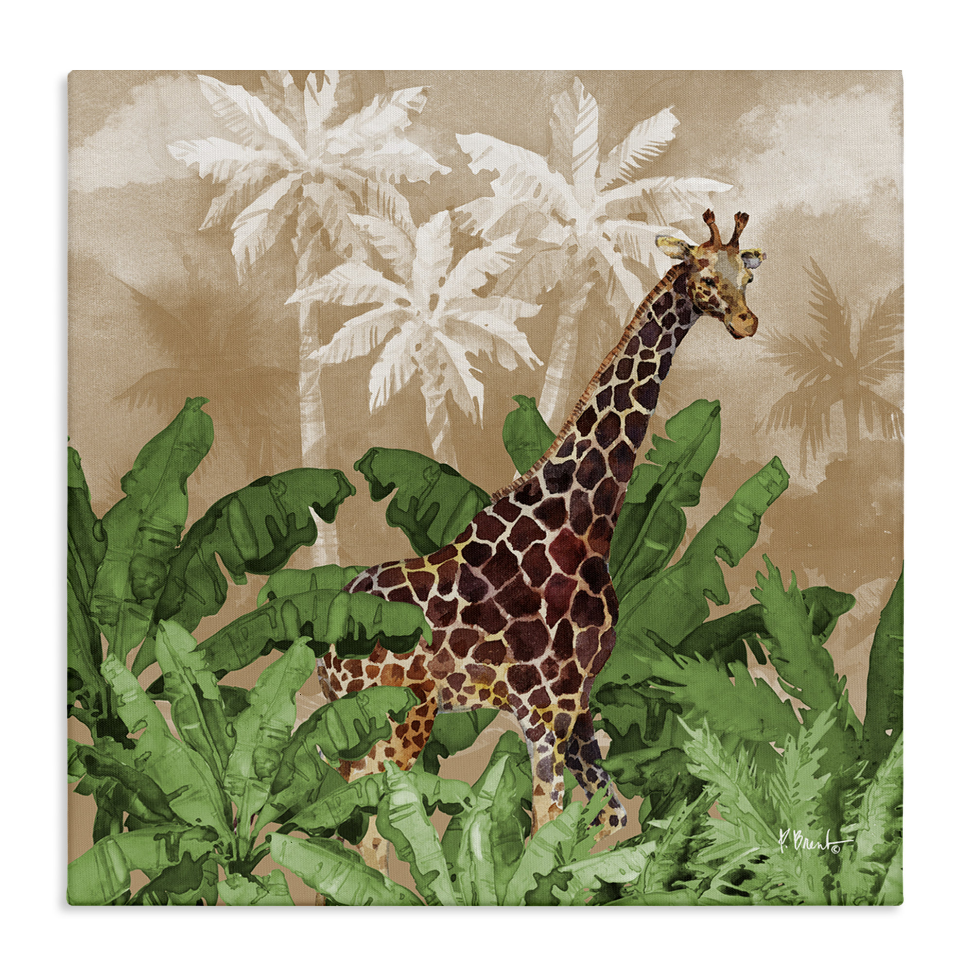 Bay Isle Home™ Jungle Life Giraffe Canvas Wall Art by Paul Brent | Wayfair