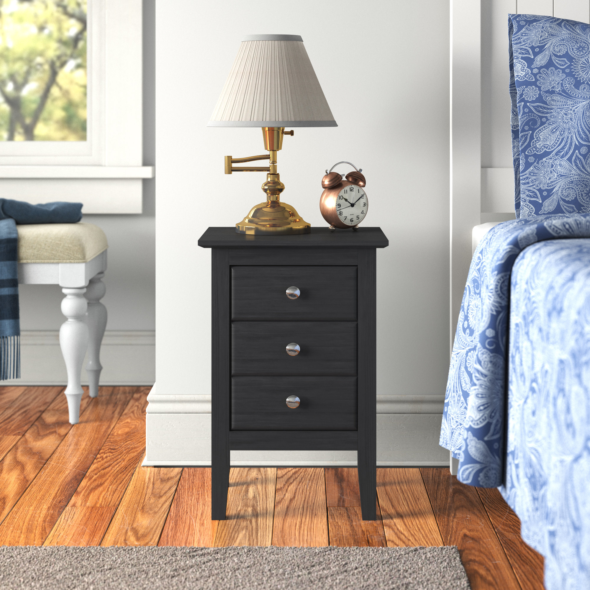 Red Barrel Studio® Kissell Solid Wood Nightstand & Reviews | Wayfair