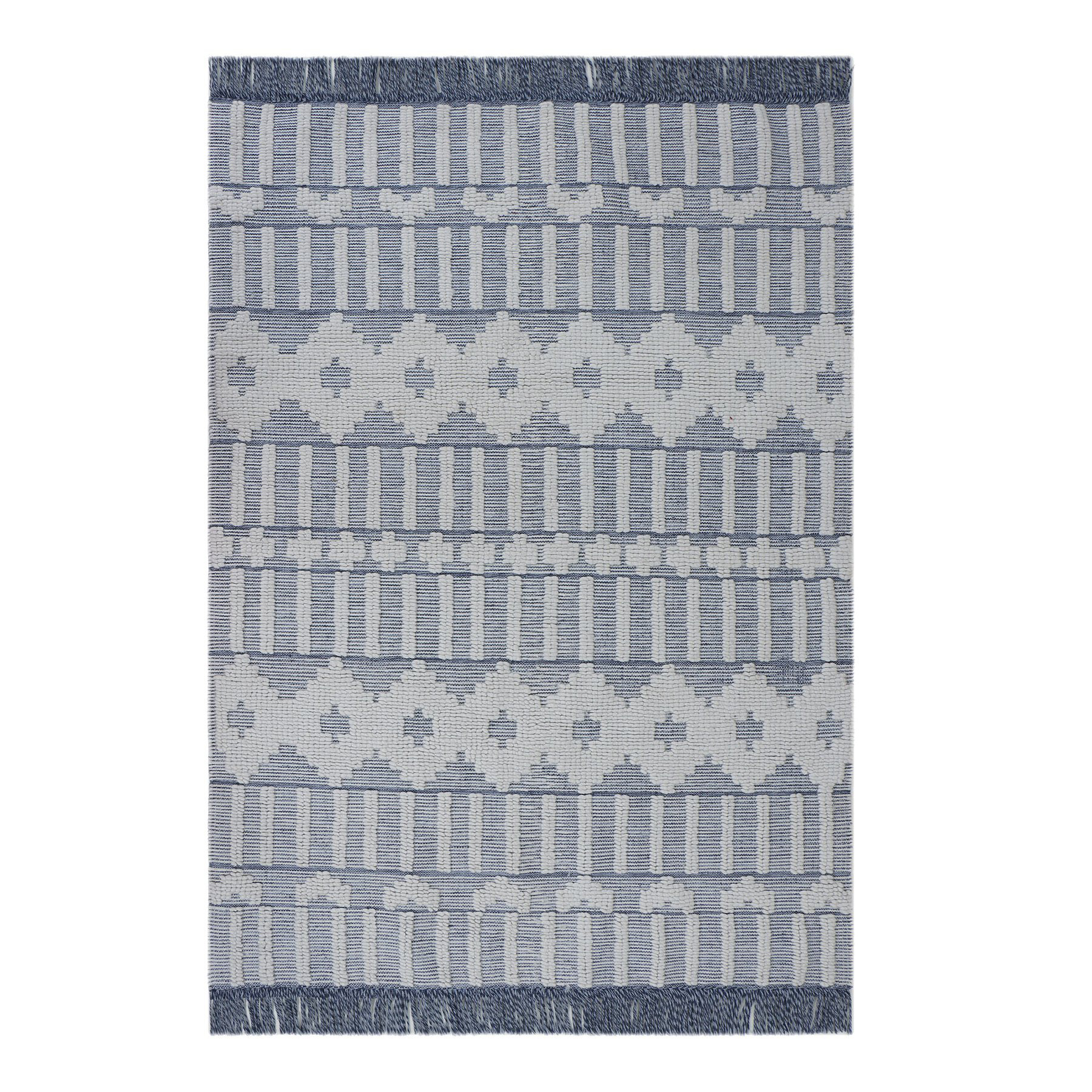 LOOMY Moroccan Handwoven Denim Blue Area Rug | Wayfair